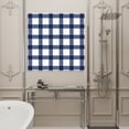 Blue Gingham Check Farm Style Canvas Artwork Painting Art, White Check ...