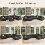 Nolany Modern Corner Modular Sectional Sofa with Movable Storage ...