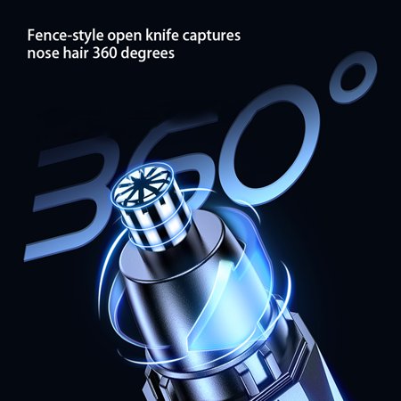 Plastic Nose Hair Trimmer Stainless Steel Slicer Frosted Low Noise ...