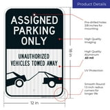 Assigned Parking Only Sign, - Walmart.com