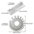 Erosion Resistant Steel Welding Measurement Gauges Wire Thickness ...