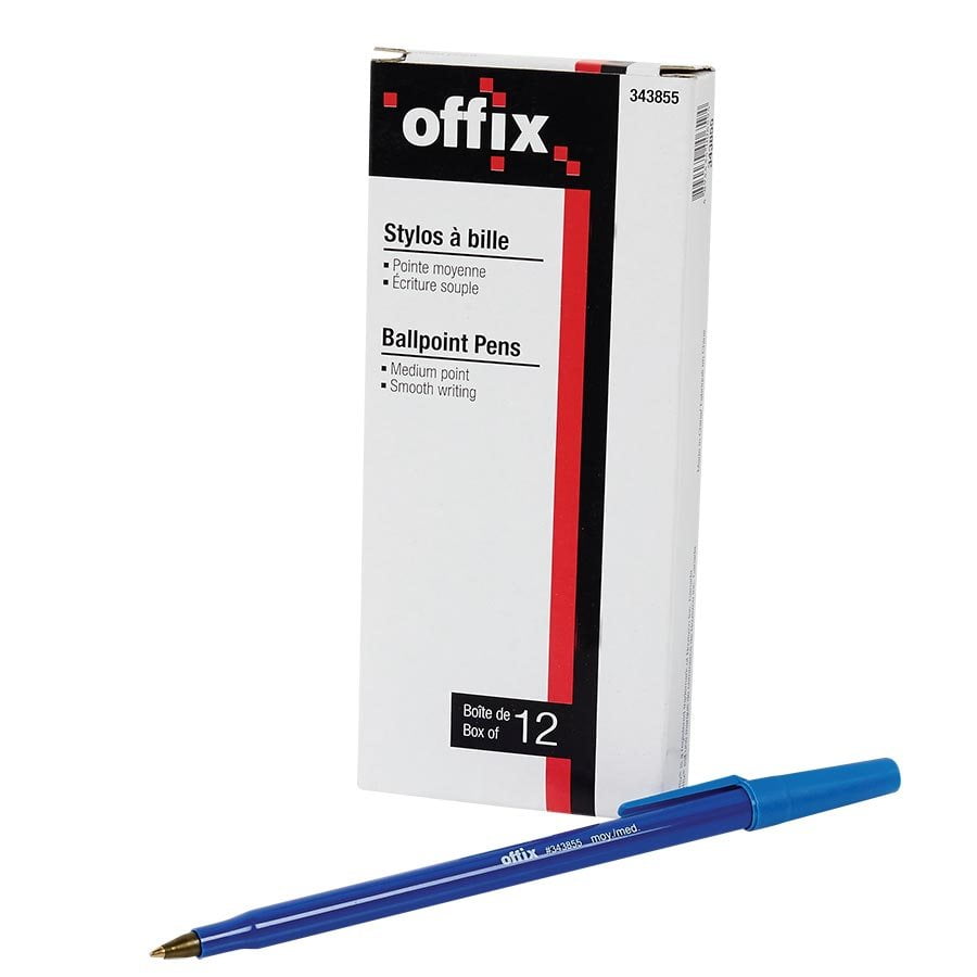 Click here for Offix 343855aa106b2mb Offix Ballpoint Pens Blue (P... prices