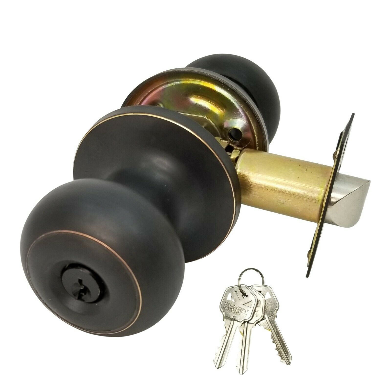 High Quality Door Knob Lock Entry Keyed Cylinder 3 Key Exterior High Quality Door Knob Lock Entry Keyed Cylinder 3 Key Exterior