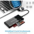 Acuvar 7 in 1 Multi Memory Card Reader USB C USB3.0 Adapter - Walmart.com