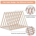 Triangle File Folder Racks and Magazine Holder, 9 Section Metal ...