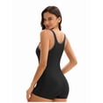 Top-kevin Swimsuit Women Boyleg One Piece Water Aerobic Competitive ...