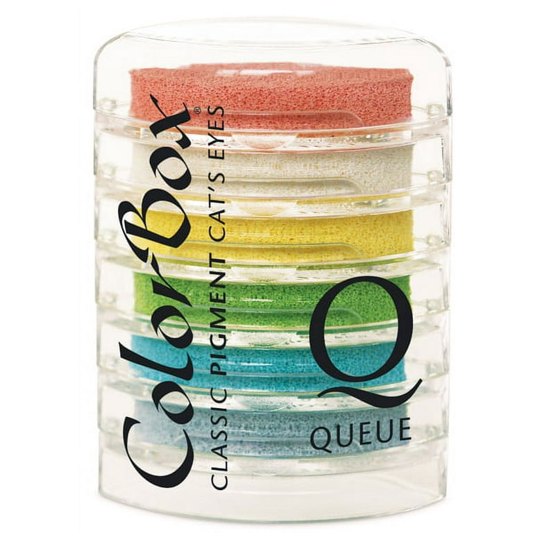 ColorBox Pigment Cat's Eye Ink Pads Queue 6/Pkg-Rainbow ColorBox Pigment Cat's Eye Ink Pads Queue 6/Pkg-Rainbow