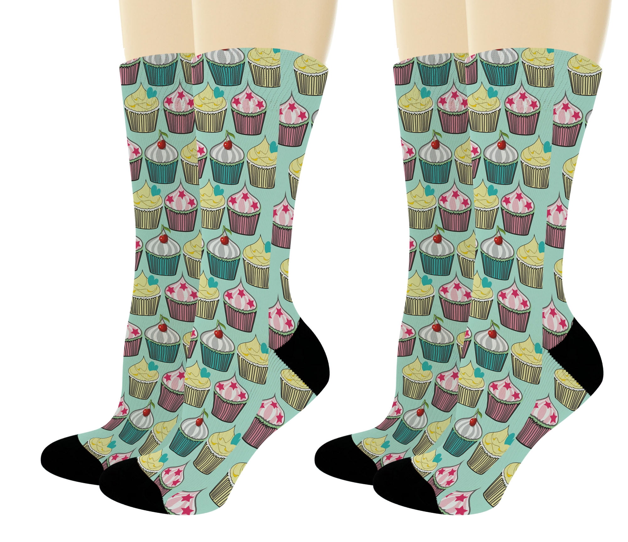ThisWear Cupcake Novelty Gifts Cupcake Desert Socks Dessert Themed ...