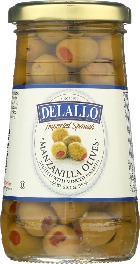DeLallo Stuffed Manzanilla Olives, 5.75 oz - Walmart.com