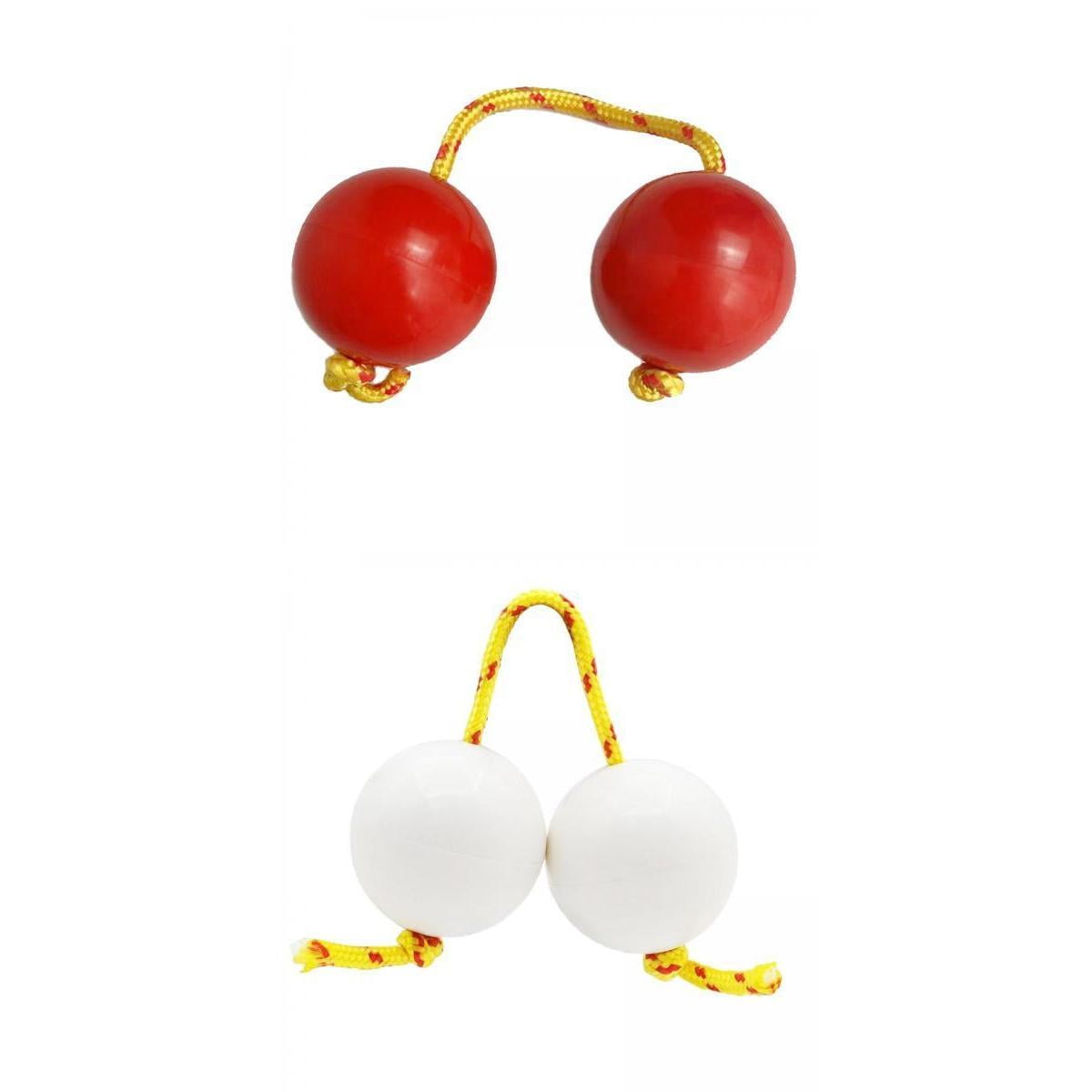 2 Pair African Shaker Rattle Rhythmic Sand Ball Kashaka Instrument red ...