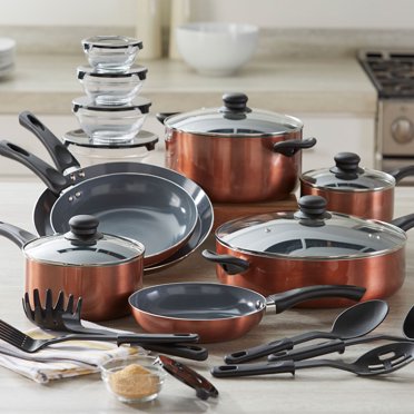 Copper Chef 10 Piece Nonstick Pan Set, with CeramiTech - Walmart.com