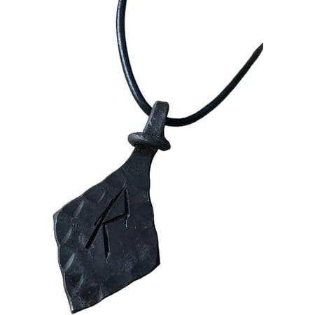 Forged Iron Radio Rad Rune Viking Amulet Runic Nordic Pendant Talisman ...