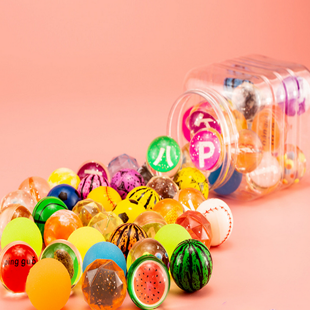 Bouncy Balls,20 Pieces Rubber Jumping Ball Assorted Colourful 32mm High ...