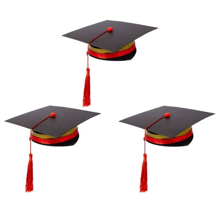 3 Sets Paper Graduation Caps Kids DIY Graduation Hats Materials Party ...