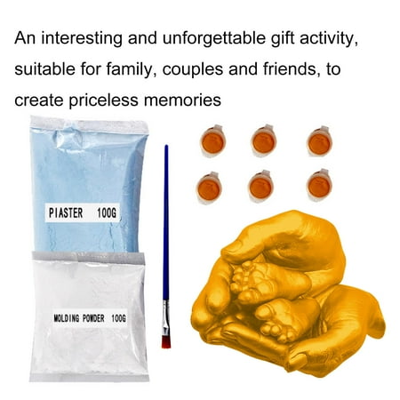 3D Hand & Foot Print Mold DIY Plaster Molding Kit, Couples Baby ...