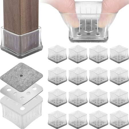 XBRW Metal Chair Leg Floor Protectors Metal Sheet Chair Leg Caps Chair ...