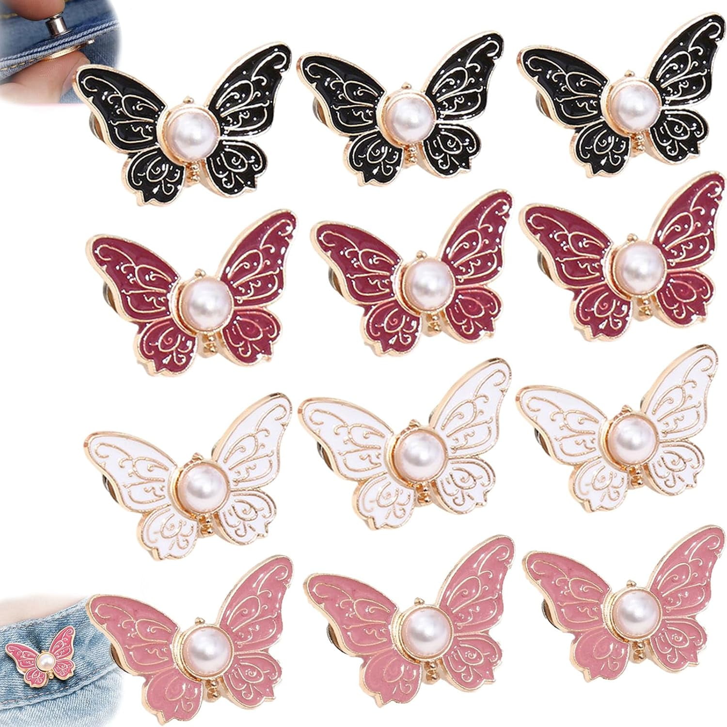Click here for Nobrand Detachable Butterfly Clips  2-Pack Detacha... prices