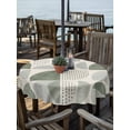 Abstract Semicircles Round Outdoor Tablecloth with Umbrella Hole Boho ...