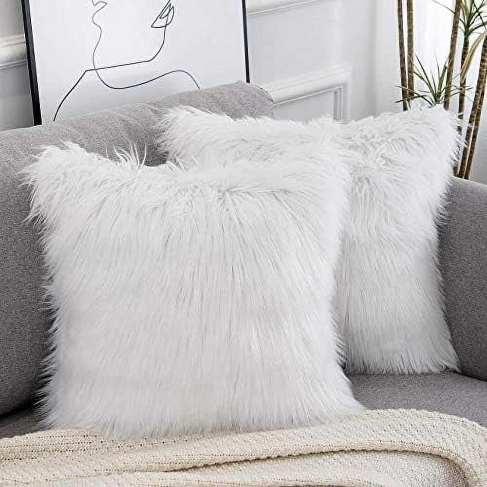 Click here for Chenxiayu Set Of 2 White Decorative Fluffy Pillow... prices
