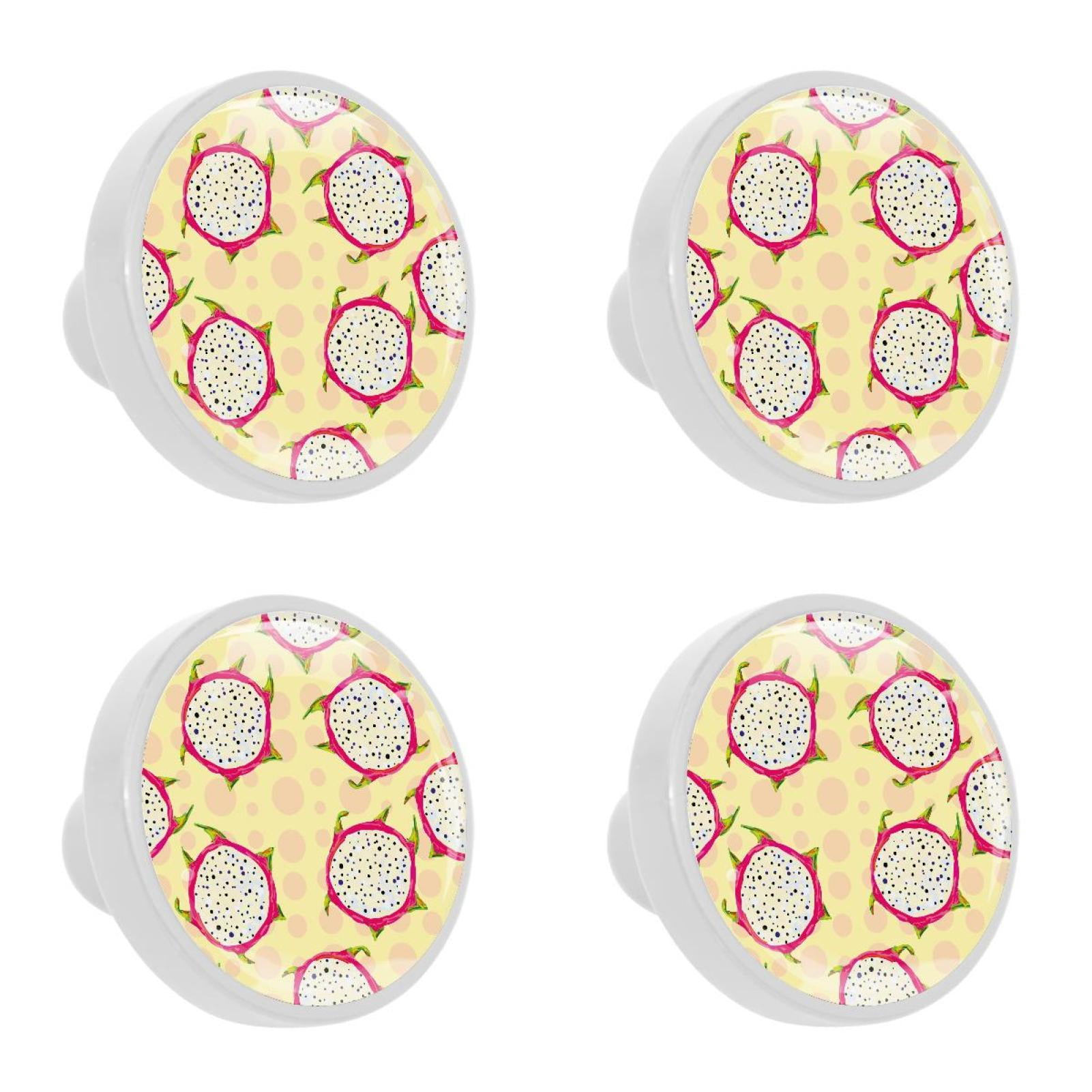 4 Pcs Dragon Fruit Knobs for Kitchen Cabinet Cupboard Dresser Bookcase ...