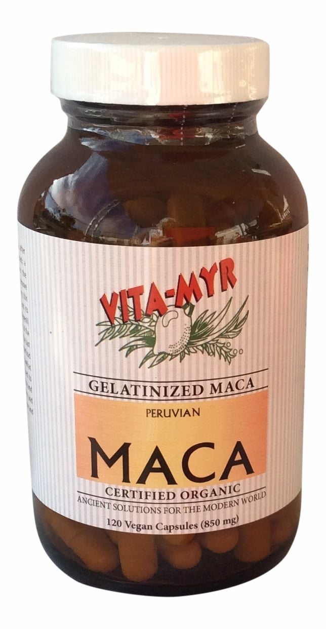 Gelatinized Concentrated Maca Caps 120 Organic Pure Inca Maca - Walmart.com