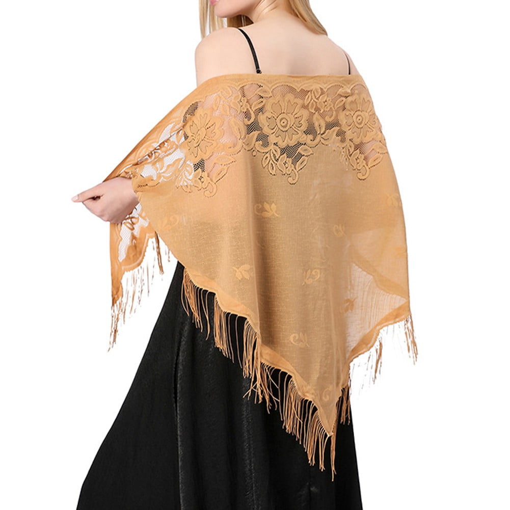 Bridal Capelet Cape Shawl Sheer Wrap Shrug Cover Up Bridesmaid Wedding ...