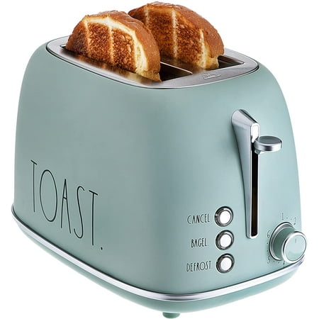 Retro Rounded Bread Toaster, 2 Slice Stainless Steel Toaster with ...