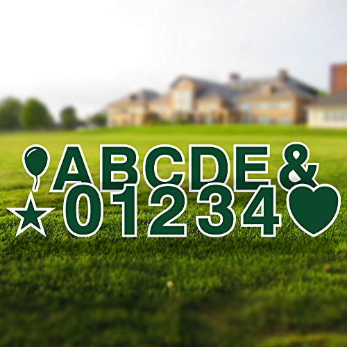 Alphabet Yard Letter Sign Set – Includes Letters, Numbers, and Special ...