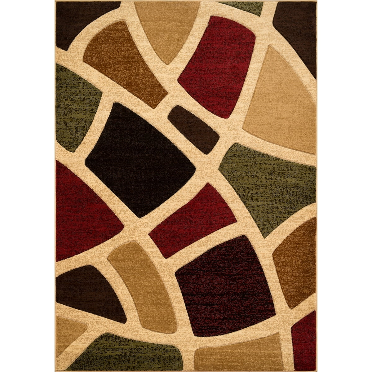 Westfield Home Gallery Sidewalk Area Rug Red Grey 5 3 X 7 2 5 X 8