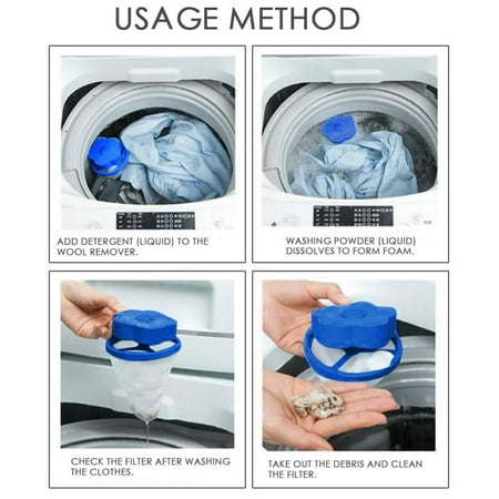 Lint Catcher for Washing Machine Lint Trap Floating Hair Fur Catcher ...