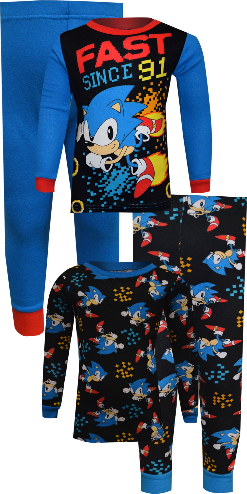 Sonic The Hedgehog Boys' Sonic the Hedgehog Fast Since 91 Cotton 4 ...