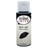 6 Pack, Black, Rust-Oleum Testors Craft Matte Acrylic Paint- 292421A, 2 ...