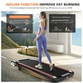 Simpfree 2 in 1 Under Desk Treadmill, 300lbs Capacity, Compact, LED ...