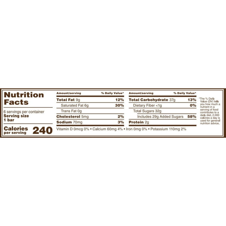 Milky Way Nutrition Facts