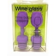 2-Pack Purple Wine Dinner Tasting Party Glass Bottle Stopper Champagne ...