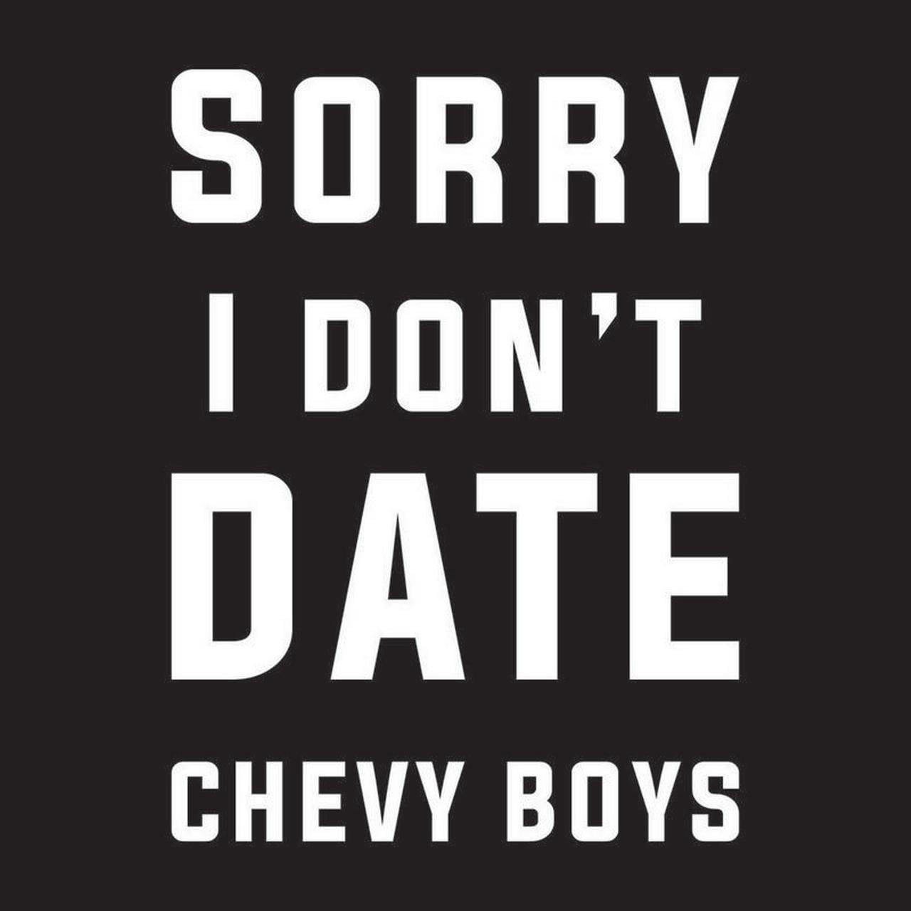 Sorry Chevy Boys Vinyl Decal Sticker | Cars Trucks Vans Walls Laptops ...