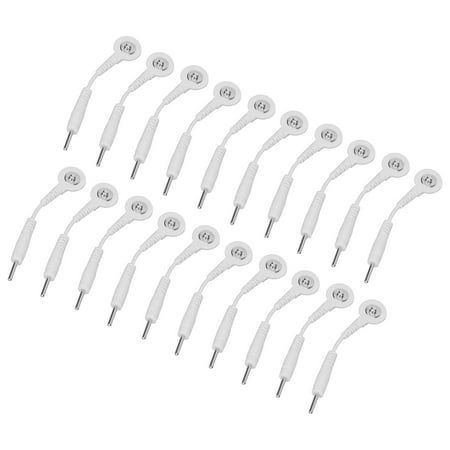 Electrode Wires,20Pcs Electrode Wires 2.0in Electrodes Cords Button ...