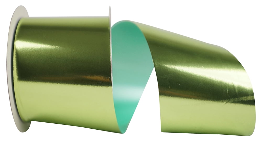 Reliant Ribbon - 16040-204-40K, Metallic Polypro Rd Ribbon, Lime, 2-1/2 ...