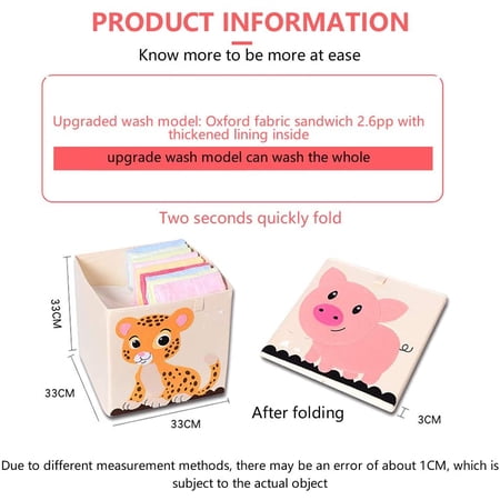 Toy Storage Box - Kids Storage Box - Foldable Cube - Family ， Hedgehog ...