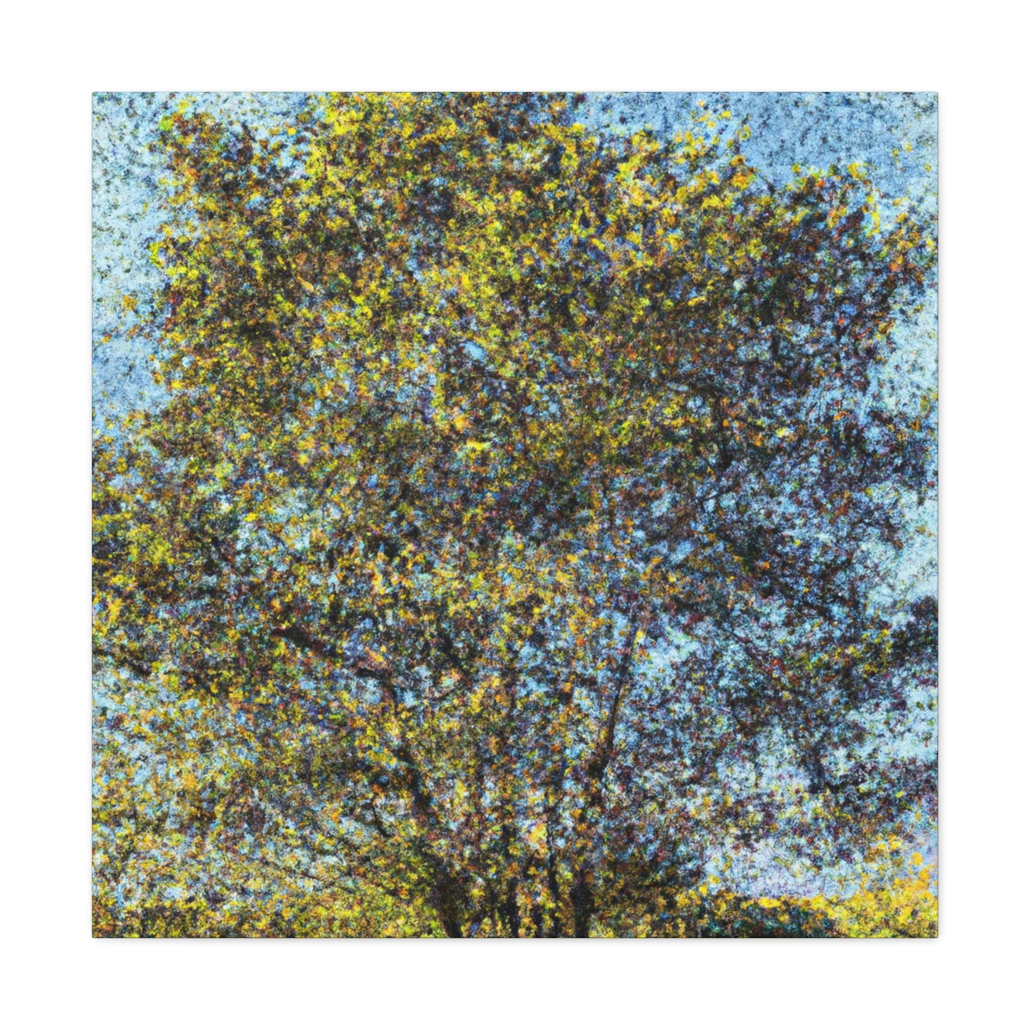 Elm Tree Pointillism - Canvas - Walmart.com