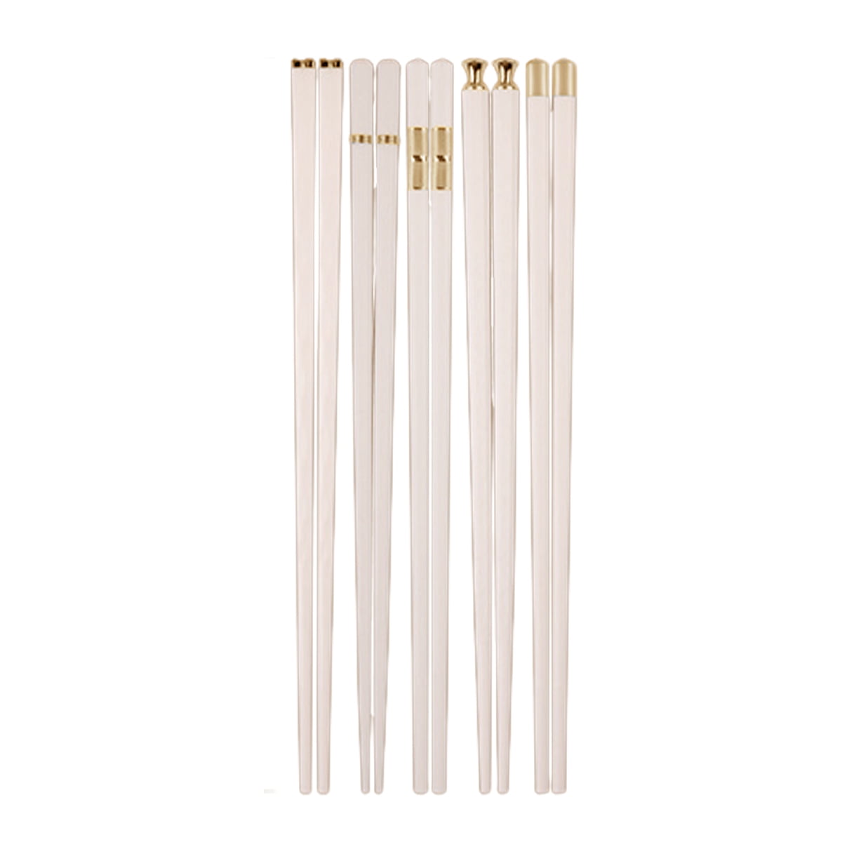 5 Pairs Reusable Chopstick - Lightweight Non-Slip Chop Sticks - Easy to ...
