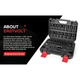Eastvolt Mechanic Tool Kit, Drive Socket Set, 46 Pieces, with 72 Teeth ...