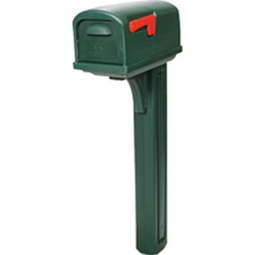 Solar Group Cl1000Gr Mailbox Post Combo Dark Gray - Walmart.com