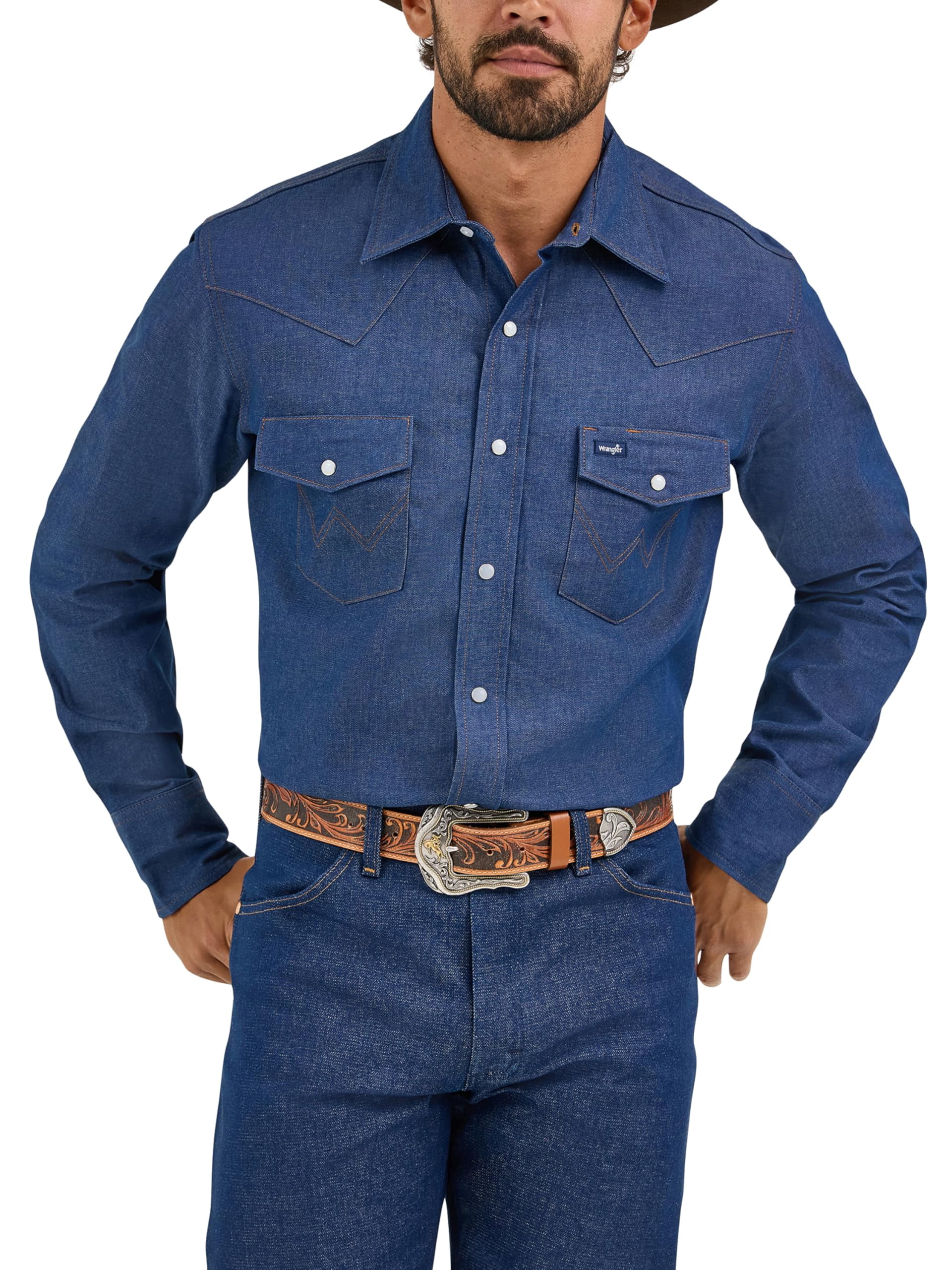Camisa Wrangler para hombre, estilo vaquero, estilo vaquero, estilo ...