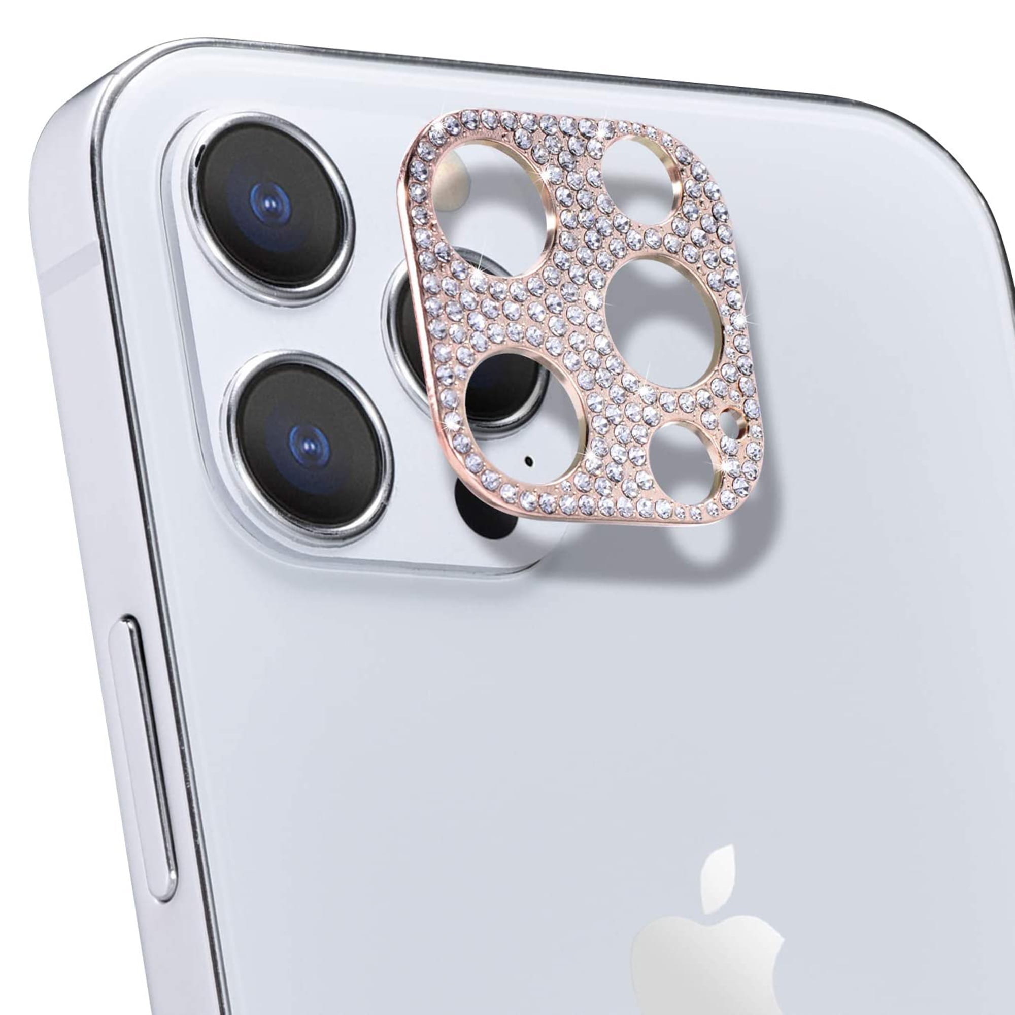 Dteck Bling Diamond Camera Lens Protector for iPhone 12 Pro, Rosegold ...