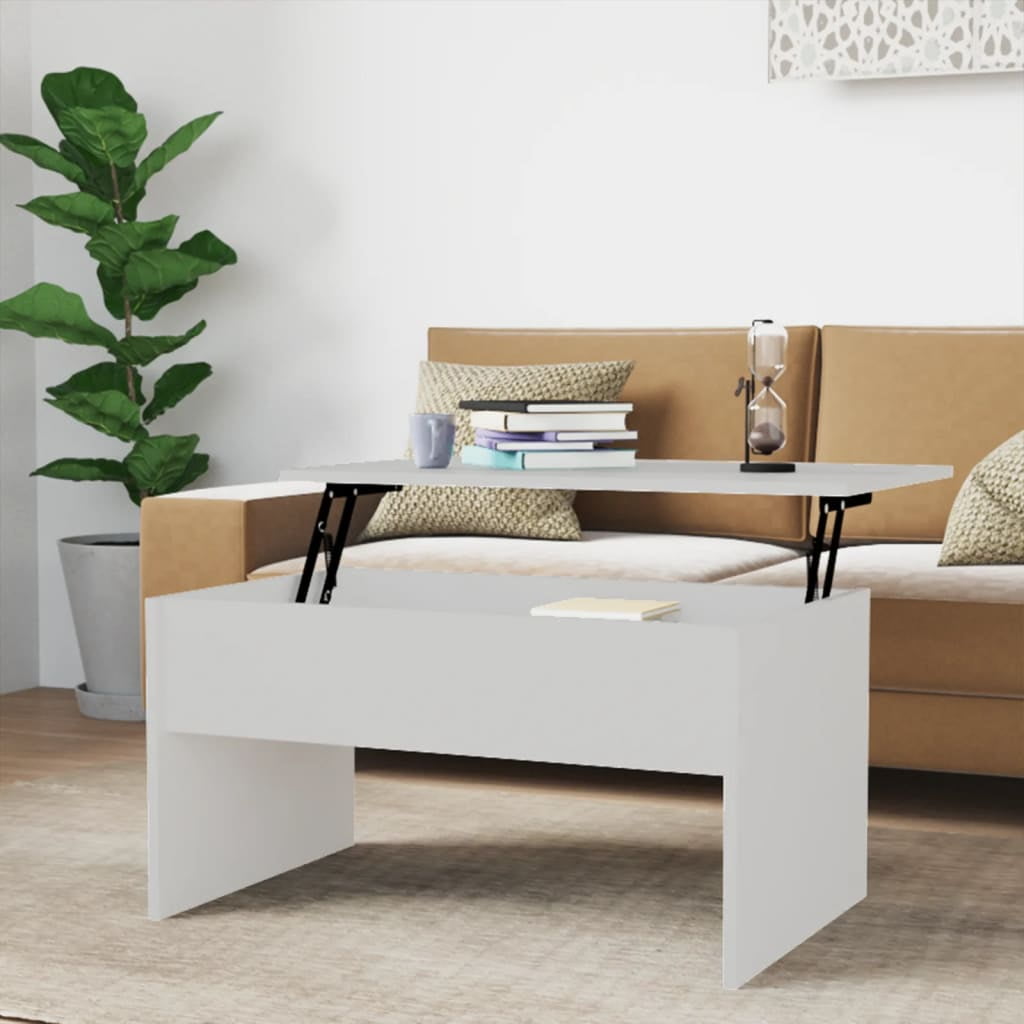 Click here for Vidaxl Coffee Table White 80x50.5x41.5 Cm Engineer... prices