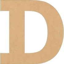 Wooden MDF Letters, Blank 6'' Rockwell D, Craft Wall Hanging Shape ...
