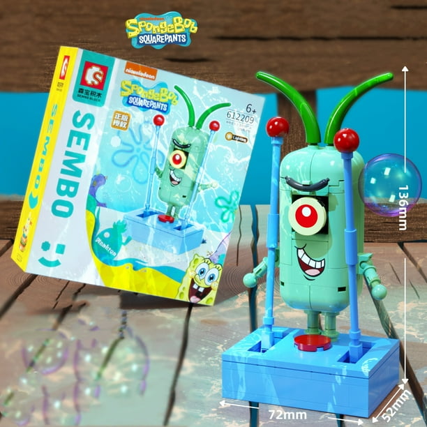 SpongeBob Sheldon·J·Plankton Toy Building Kit Compatible with LEGO, 127 ...