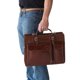 Sharo 'The Organizer': Italian Leather Laptop Brief and Messenger Bag with iPad Compartent ...