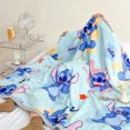Disney Stitch Fleece Throw Blanket,Stitch hellokitty and Mickey Mouse ...